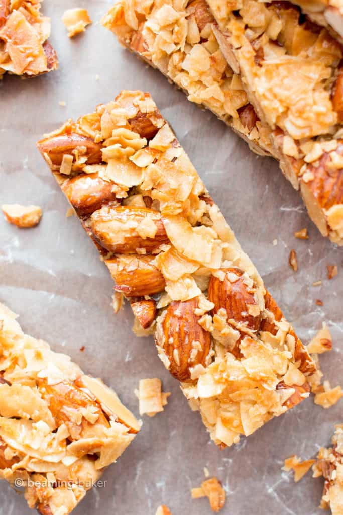3 Ingredient Kind Bars Recipe – Almond Coconut - Beaming Baker