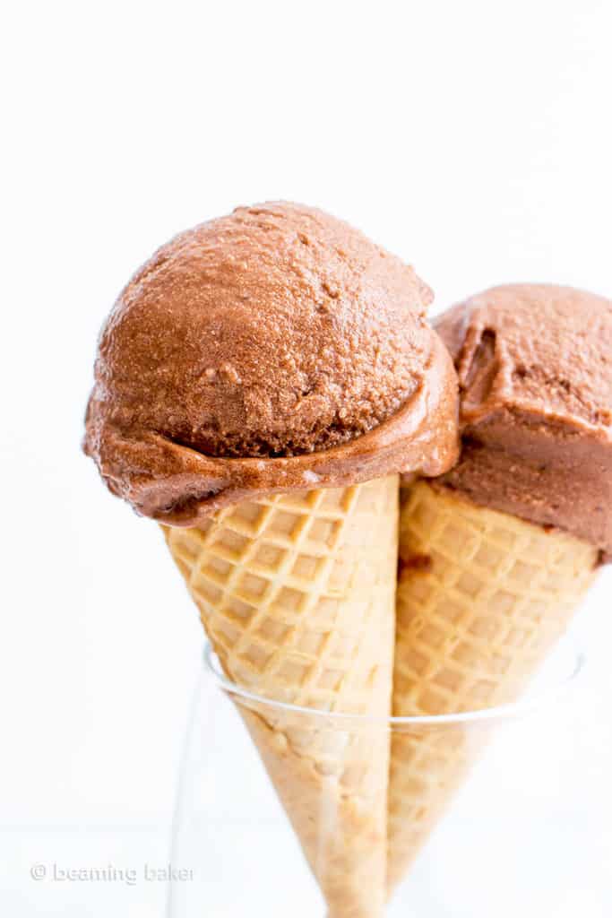 Dark Chocolate Nice Cream Recipe – 4 Ingredients! - Beaming Baker
