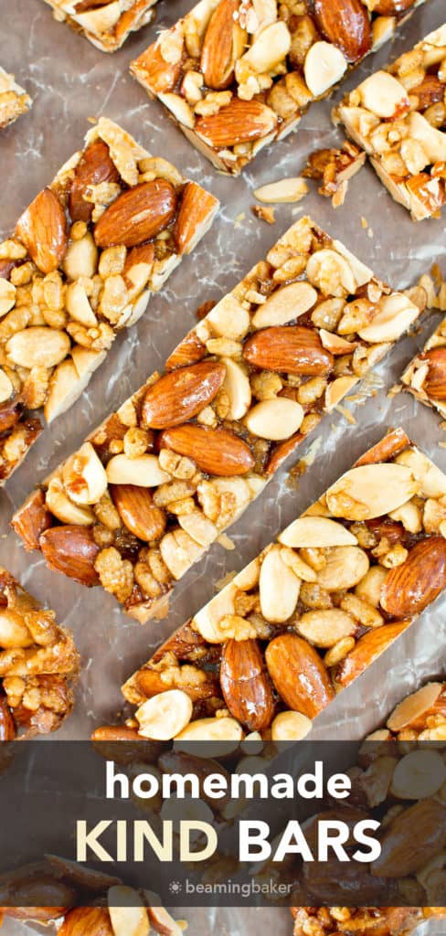 5 Ingredient Nut Bars Recipe – Homemade KIND Bars! - Beaming Baker