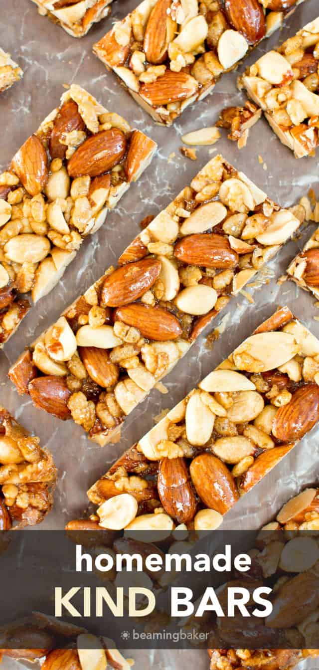 5 Ingredient Nut Bars Recipe – Homemade KIND Bars! - Beaming Baker