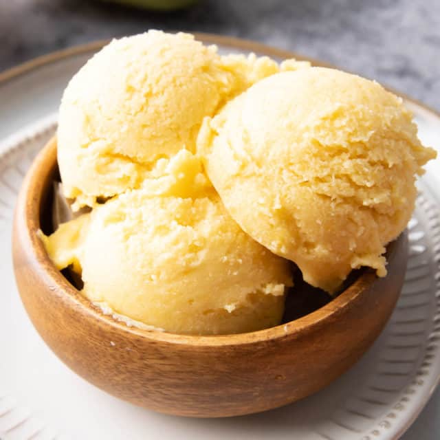 3 Ingredient Mango Ice Cream - Beaming Baker