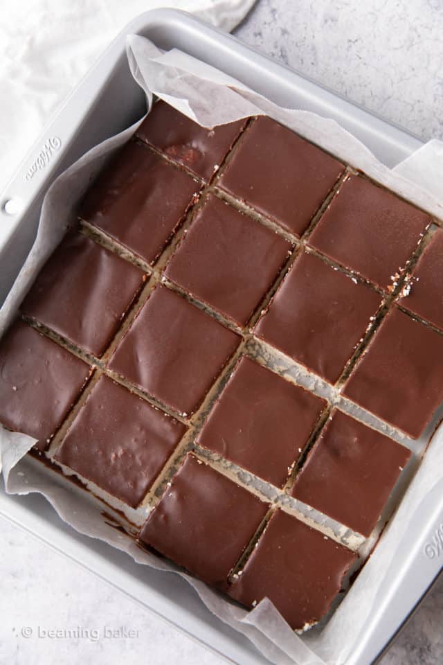 5 Ingredient Vegan Coconut Chocolate Bars - Beaming Baker