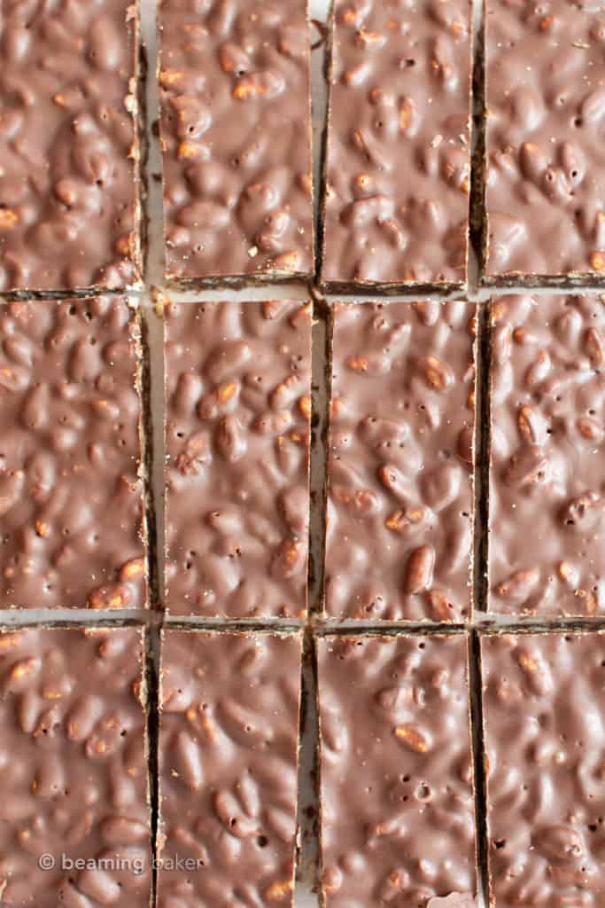 3 Ingredient Homemade Crunch Bars (Gluten Free) - Beaming Baker