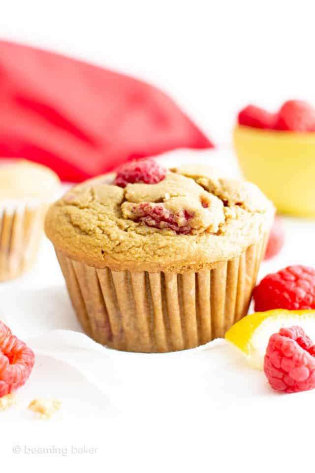 Healthy Lemon Raspberry Muffins Recipe – Easy Gluten Free Vegan Muffins ...