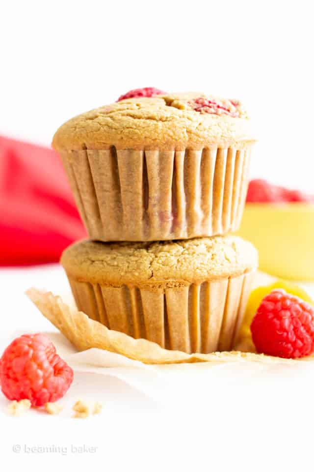 Healthy Lemon Raspberry Muffins Recipe – Easy Gluten Free Vegan Muffins ...