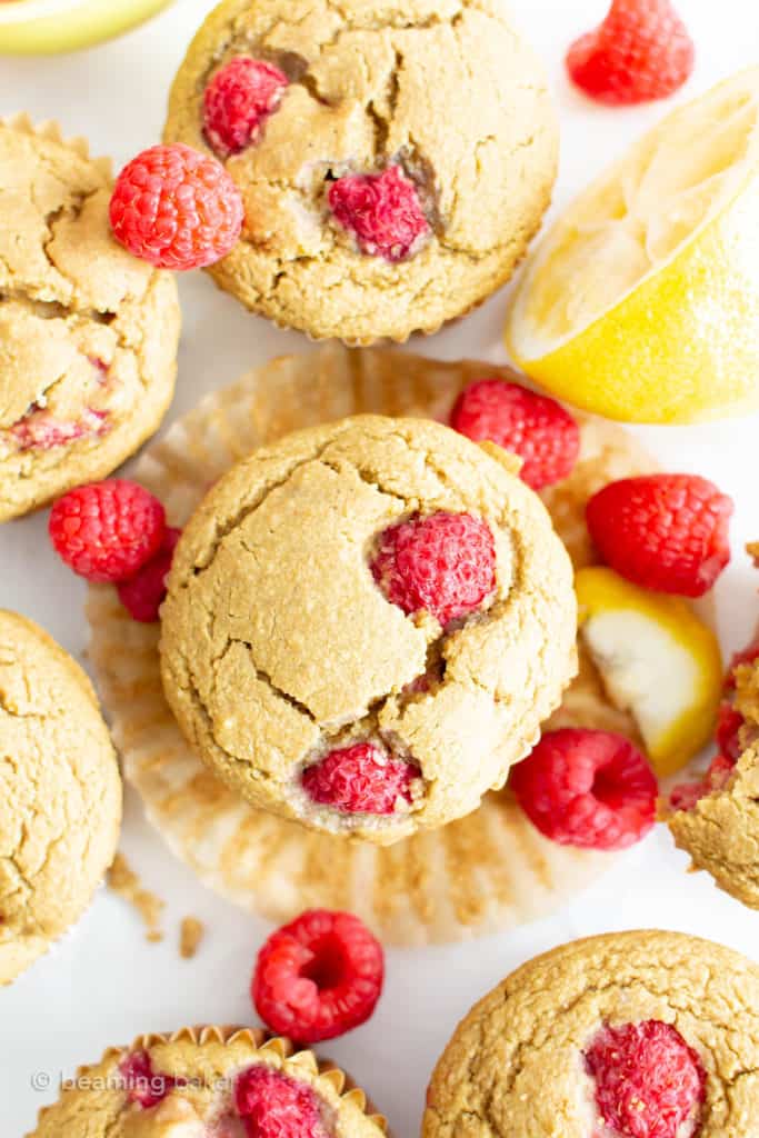 Healthy Lemon Raspberry Muffins Recipe – Easy Gluten Free Vegan Muffins ...