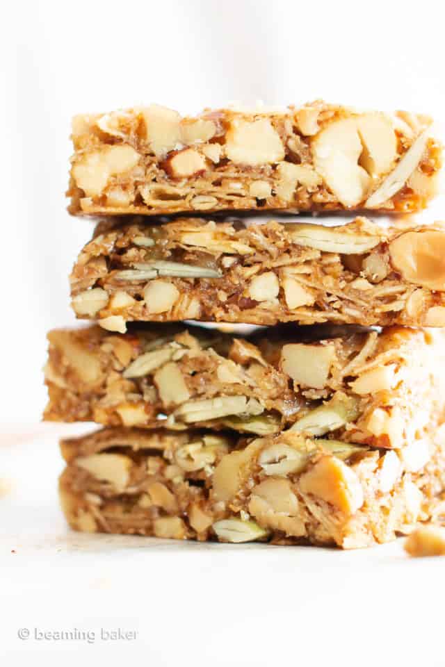 Easy Paleo Snack Bars Recipe (Gluten Free, Vegan) - Beaming Baker