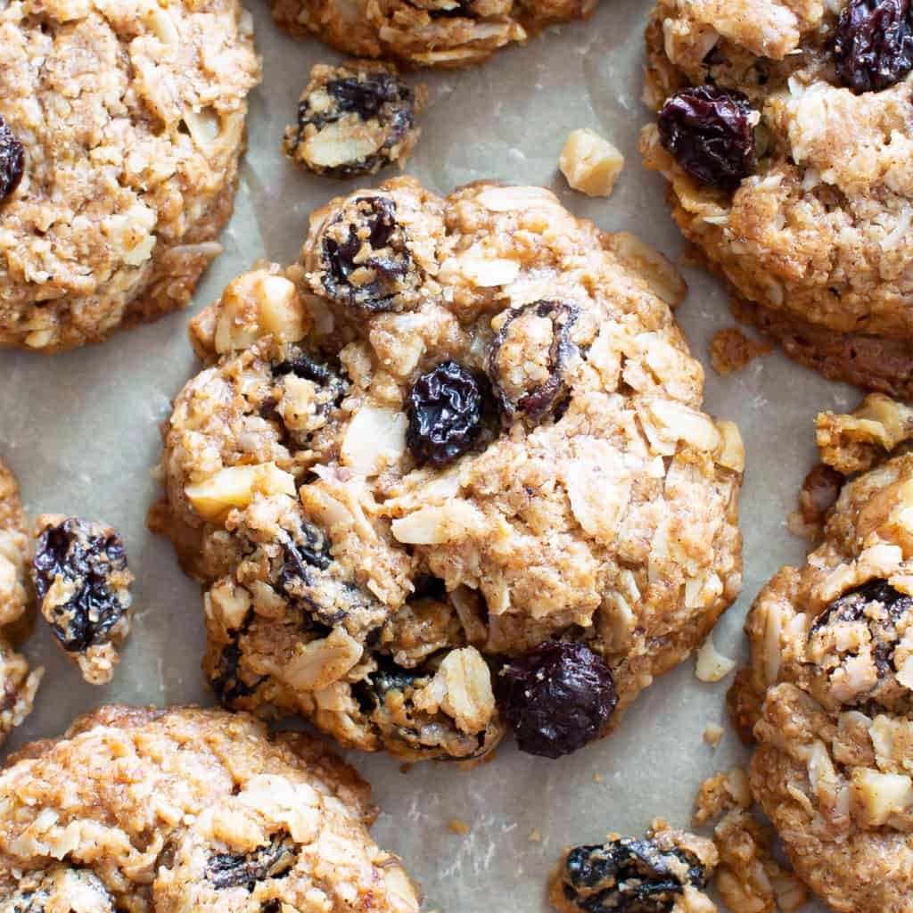 Amazing Chewy Vegan Oatmeal Raisin Cookies Gluten Free Beaming Baker