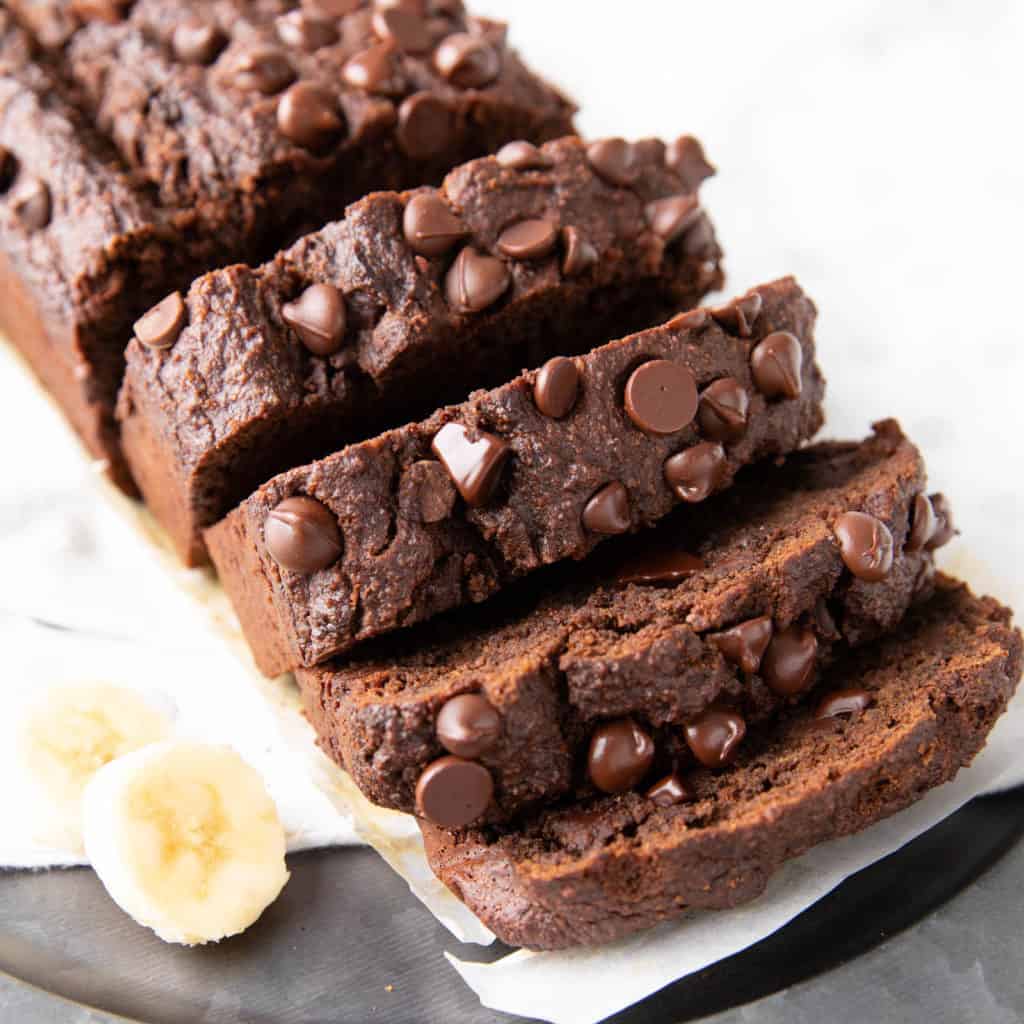 Vegan Chocolate Banana Bread Gf Beaming Baker
