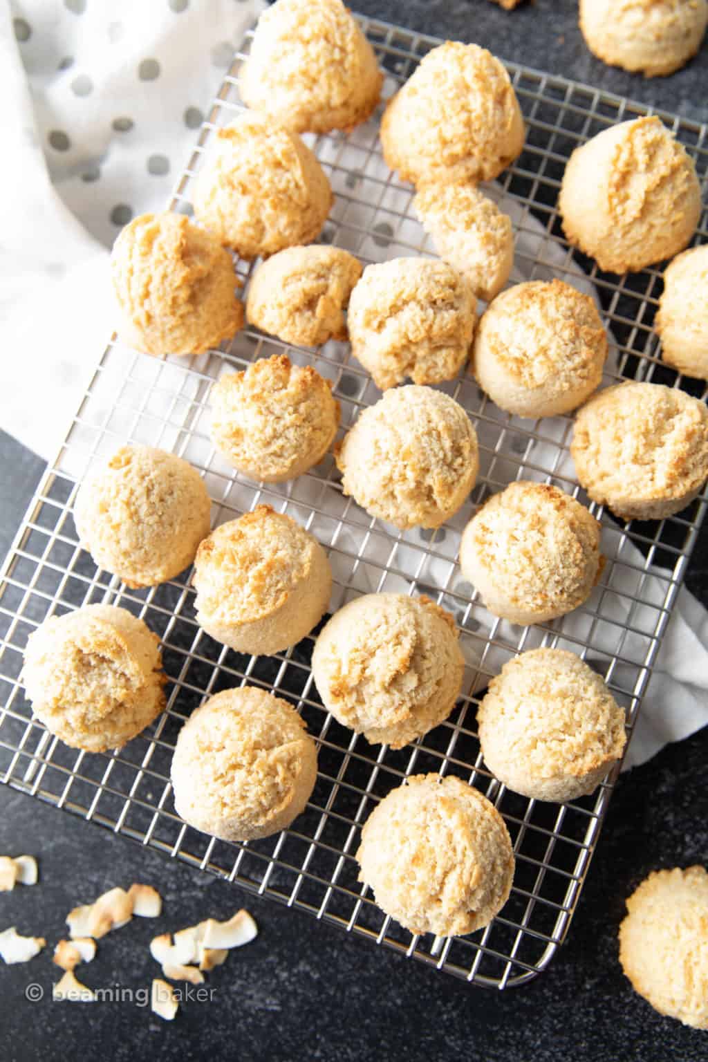 Keto Coconut Macaroons Recipe (Low Carb, GF) - Beaming Baker