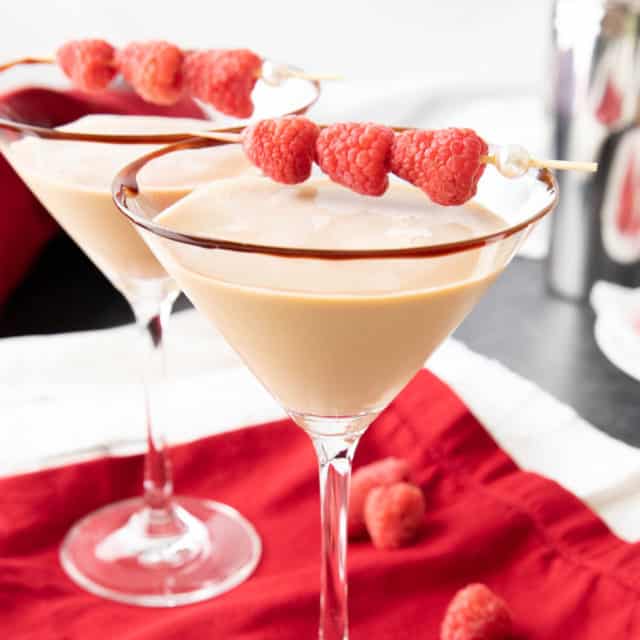 Chocolate Raspberry Martini - Beaming Baker