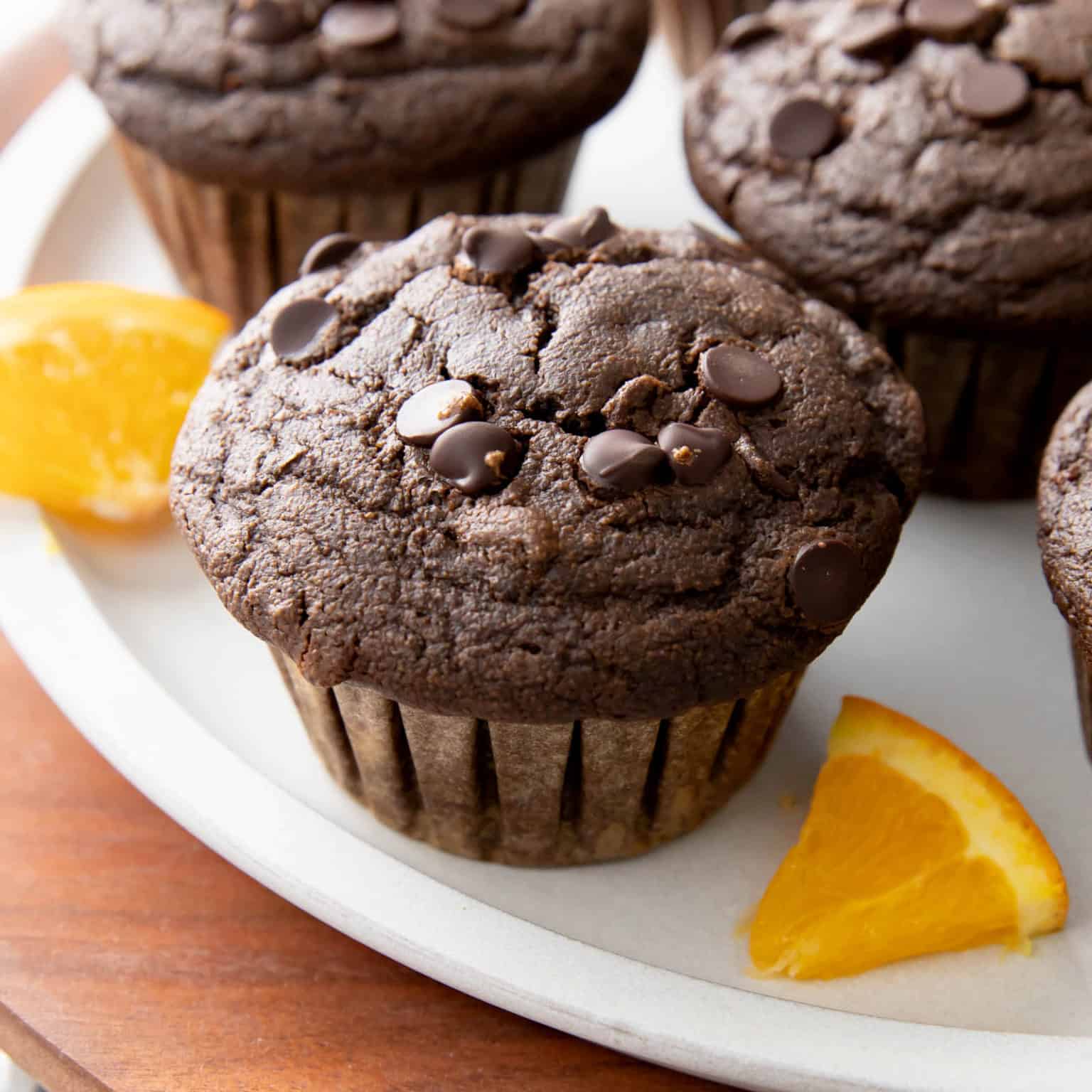 Chocolate Orange Muffins (Vegan) - Beaming Baker