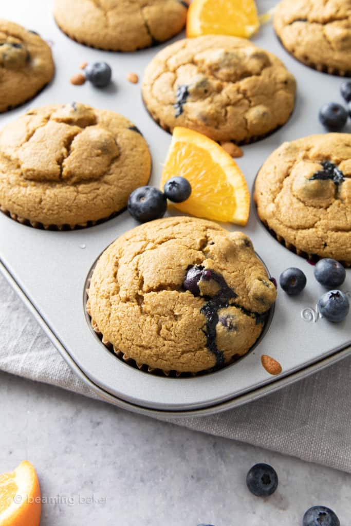 Blueberry Orange Muffins - Beaming Baker