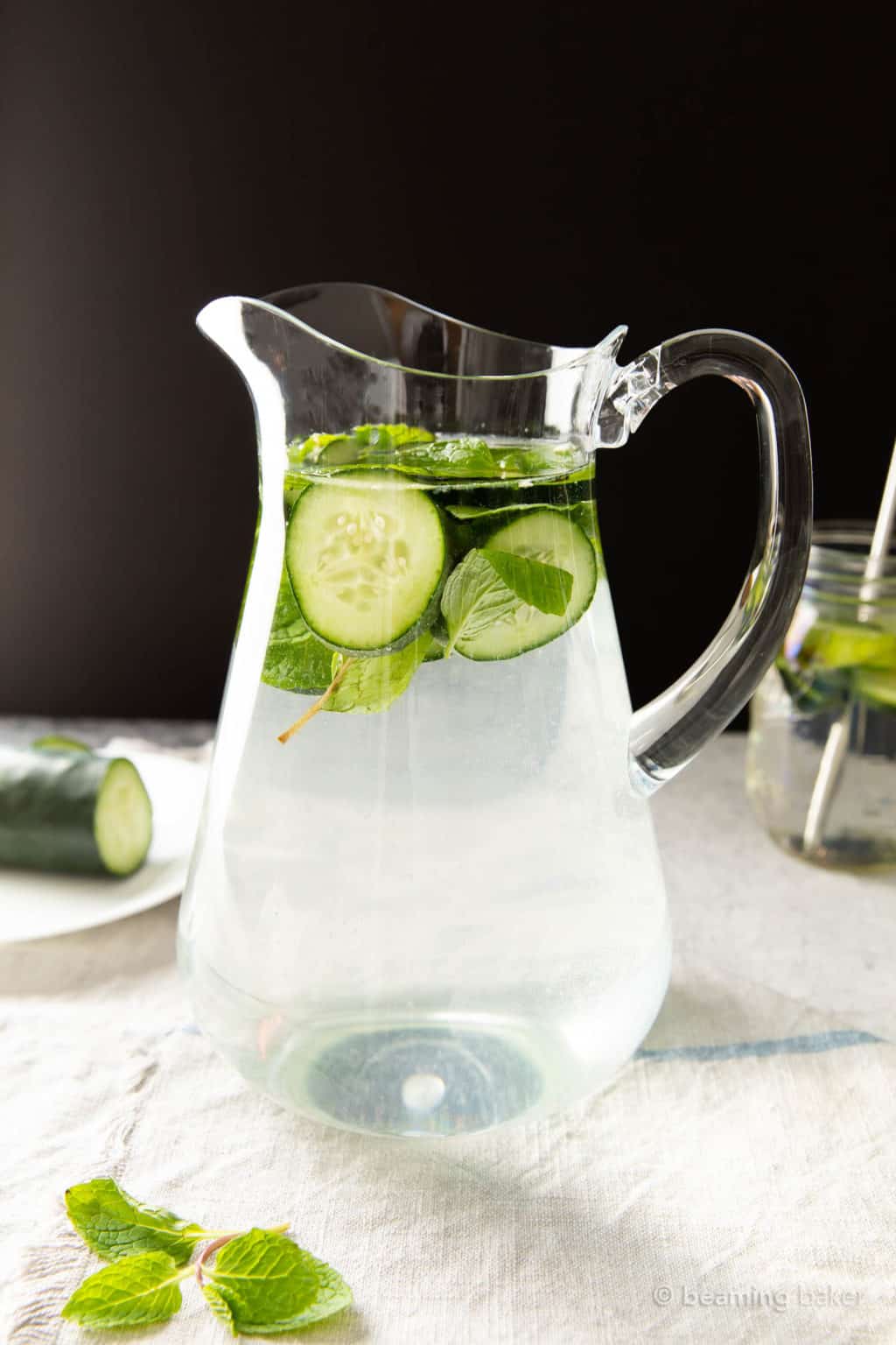 Cucumber Water Recipe - Beaming Baker