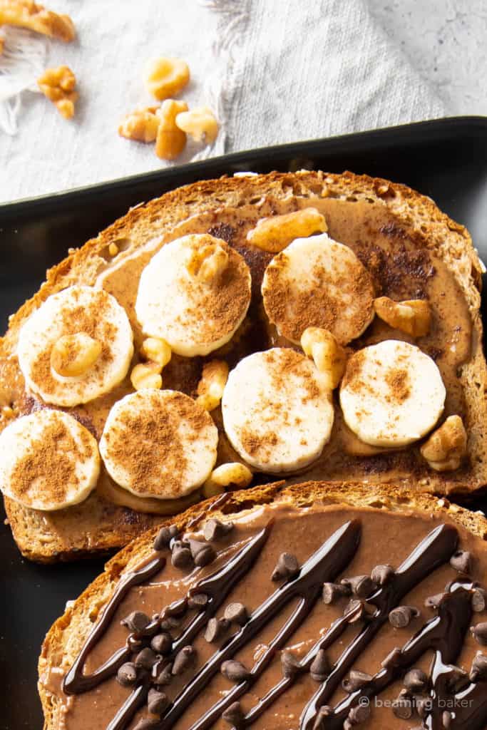 Almond Butter Toast - 4 Ideas! - Beaming Baker