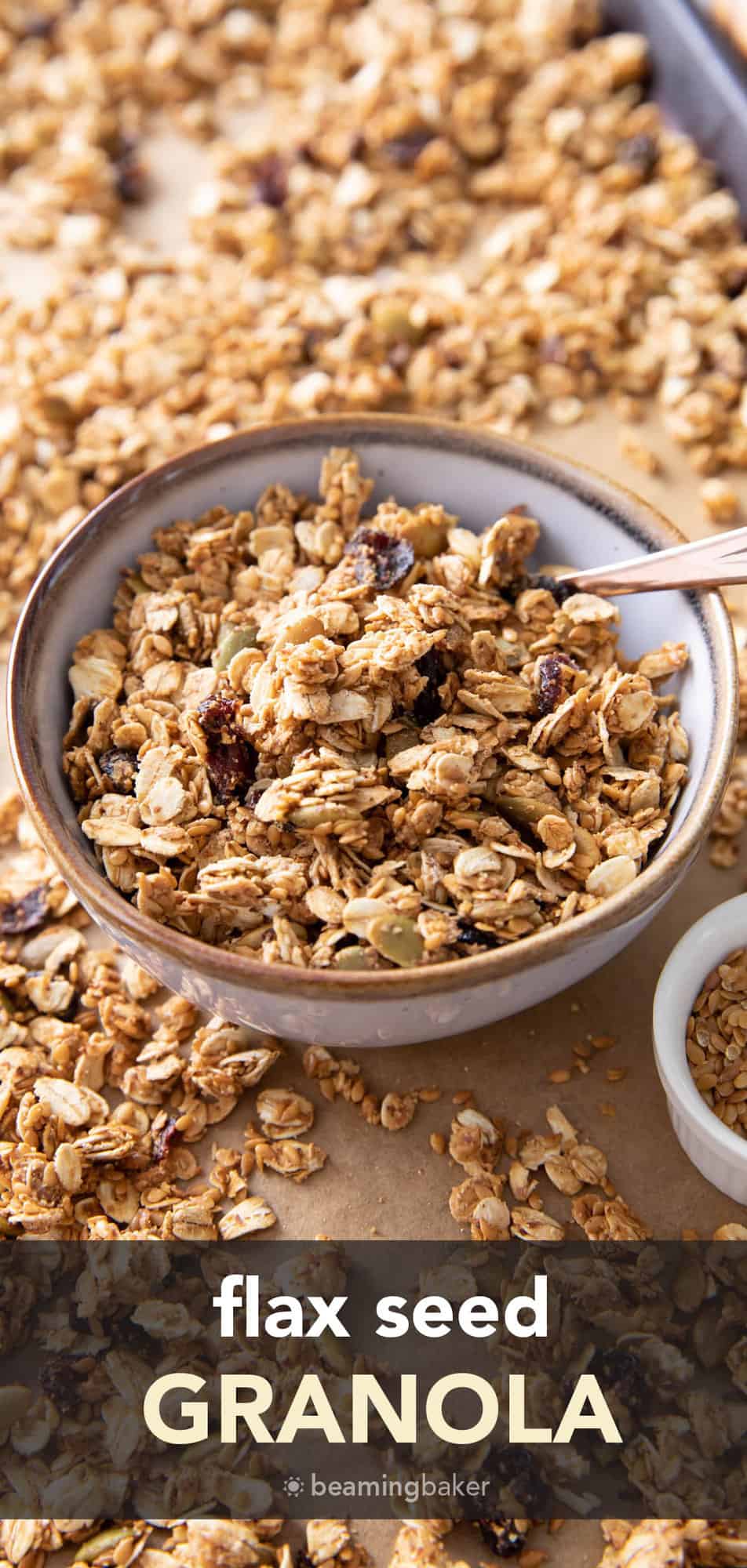 Granola with Flax Seed - Beaming Baker