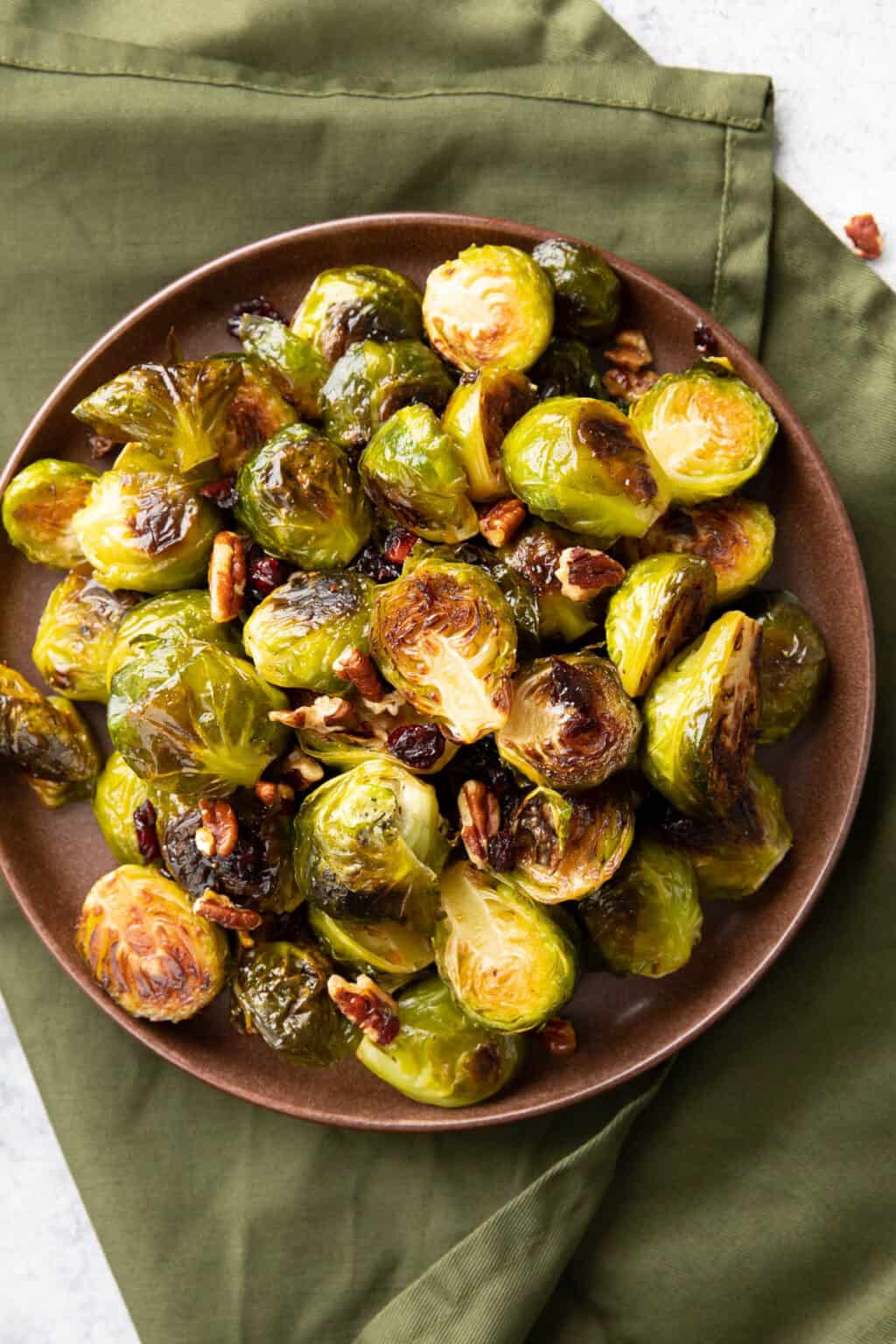 Roasted Brussels Sprouts with Maple Syrup - Beaming Baker