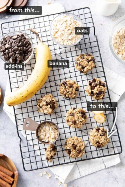 3 Ingredient Banana Oatmeal Cookies Beaming Baker