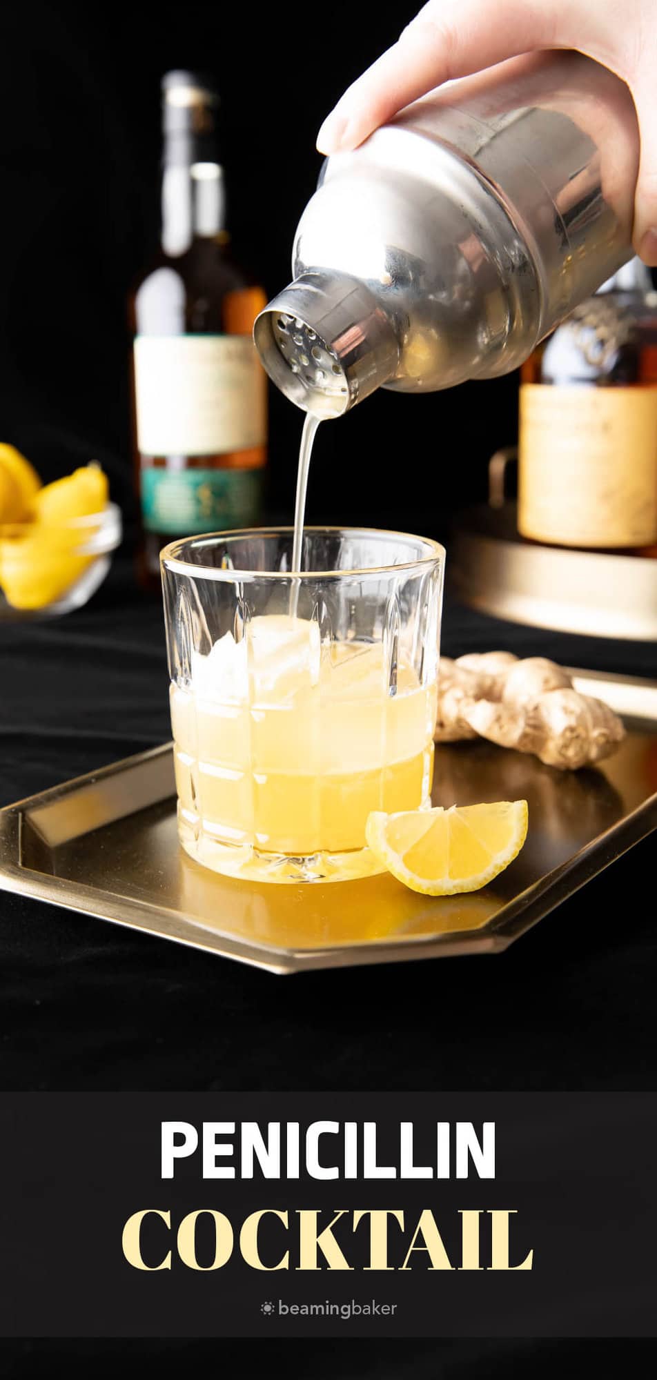 Penicillin Cocktail Recipe - Beaming Baker