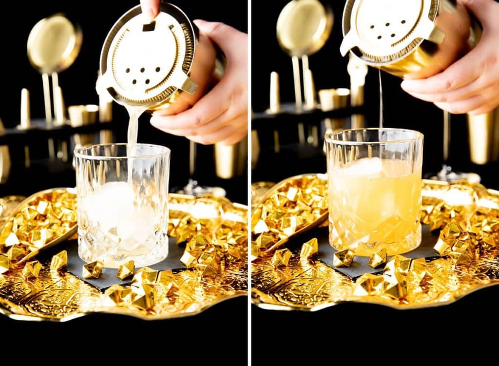 The Gold Rush Cocktail - Beaming Baker