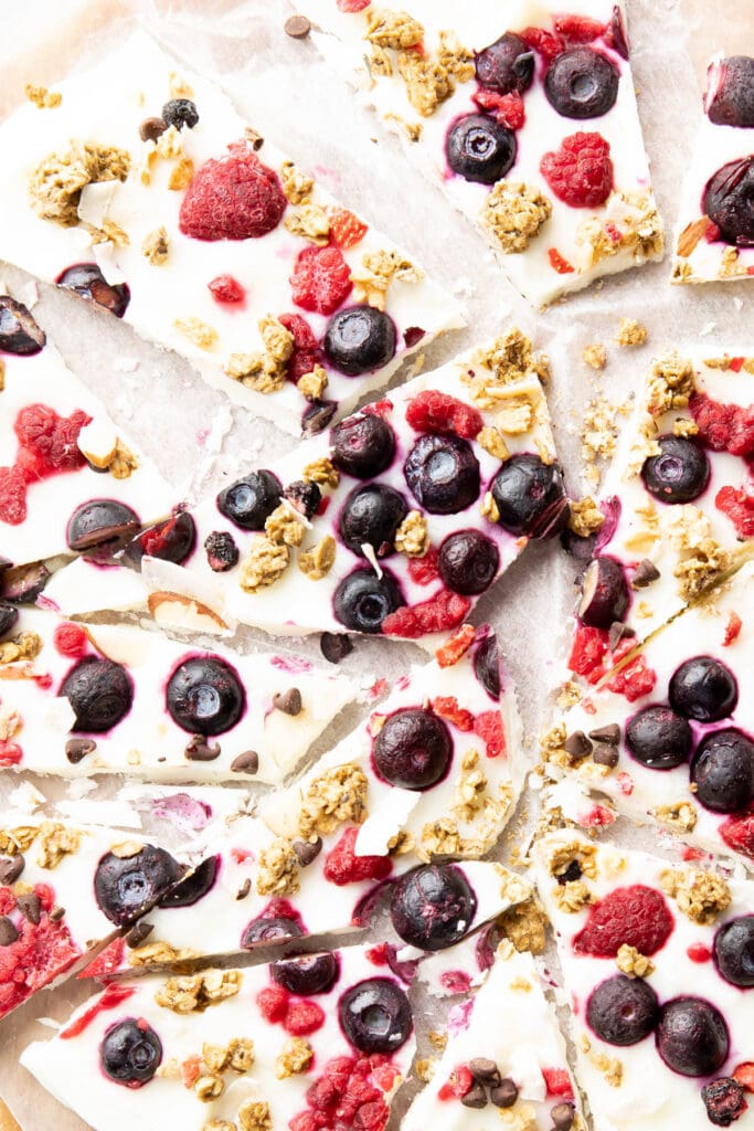 Frozen Yogurt Bars - 3 Ingredient - Beaming Baker