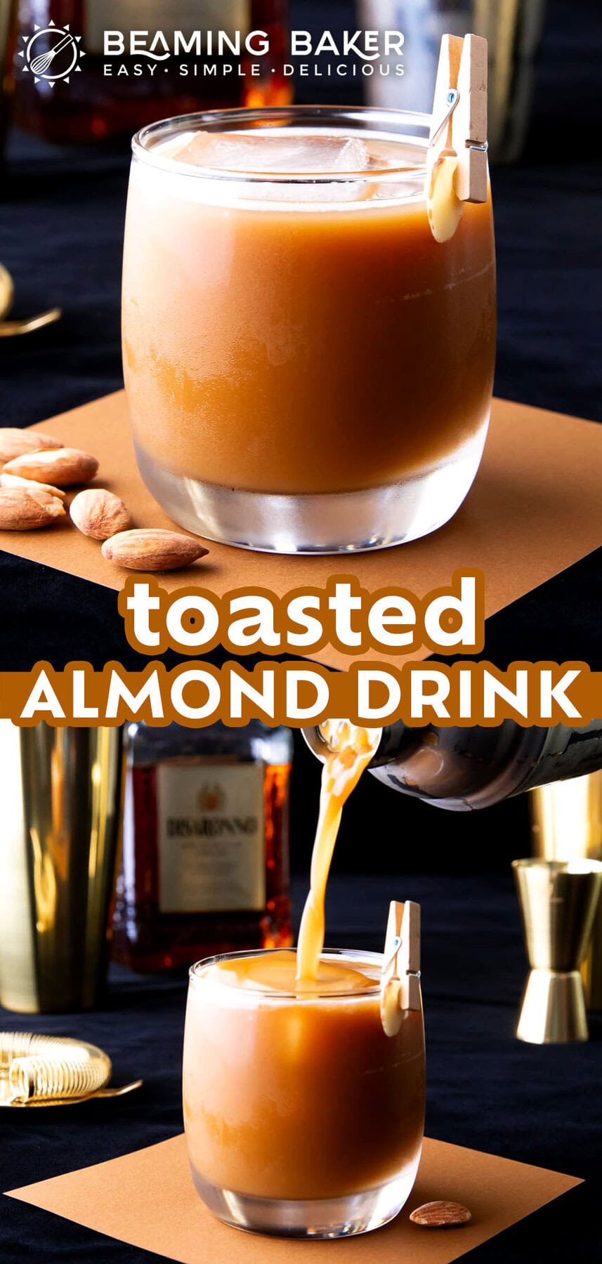 Toasted Almond Cocktail - Beaming Baker