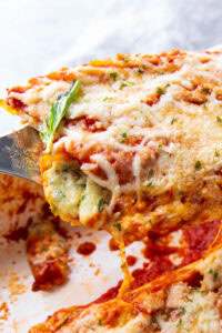 Easy Baked Manicotti Recipe with Cheese - Beaming Baker