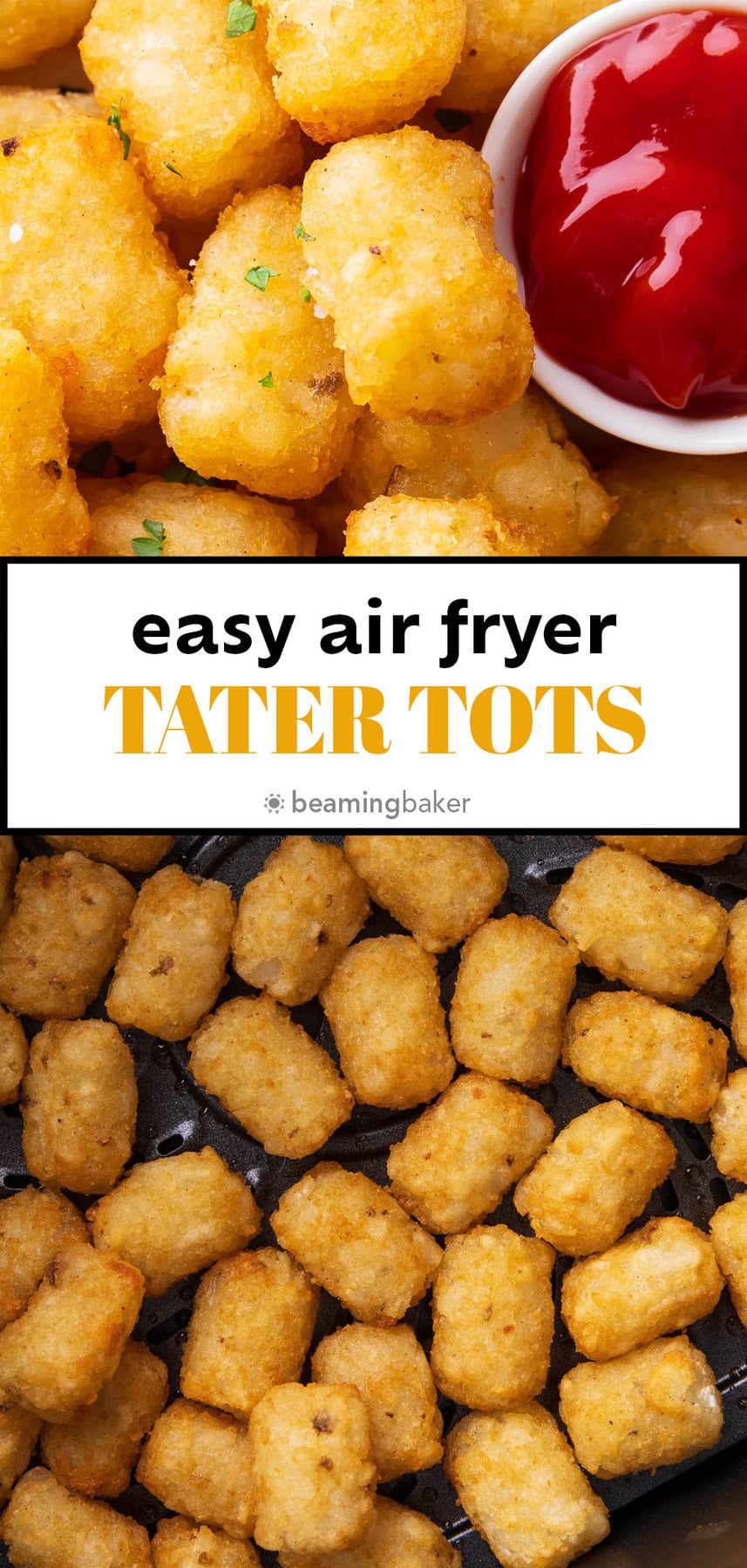 Frozen Tater Tots in Air Fryer - Beaming Baker
