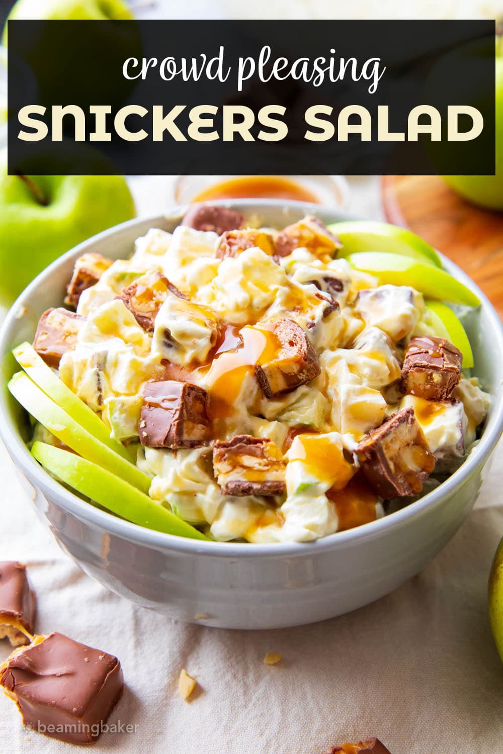 Snickers Salad Recipe - Beaming Baker