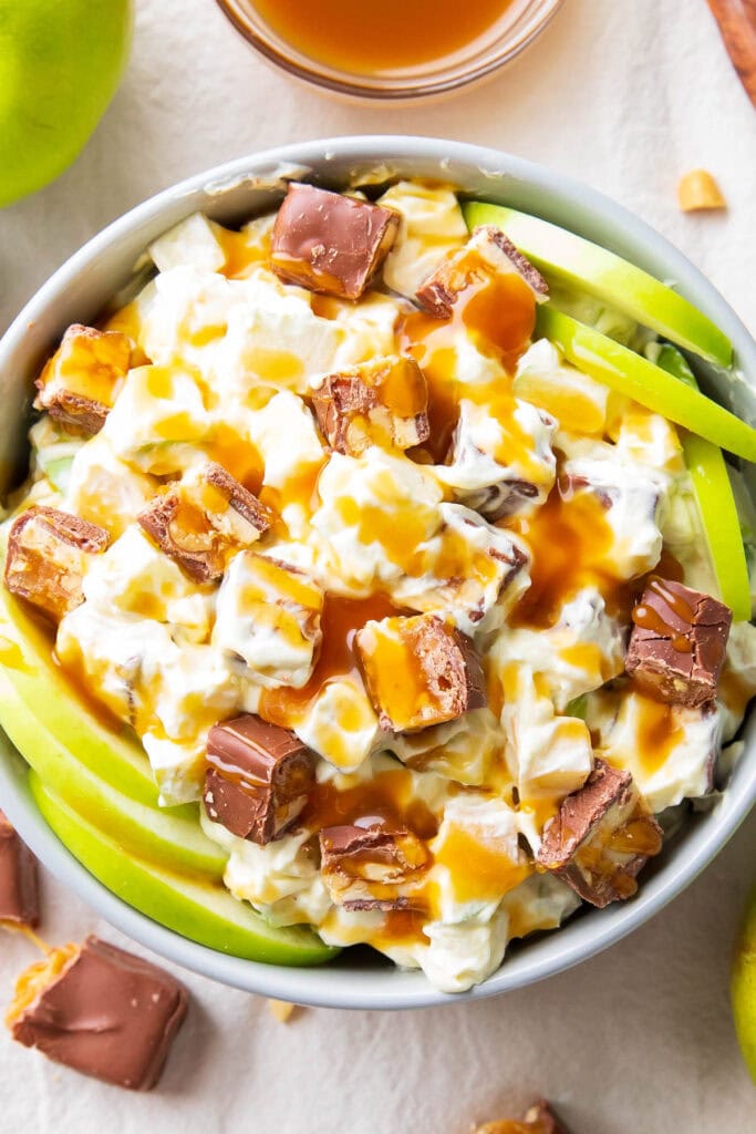 Snickers Salad Recipe - Beaming Baker