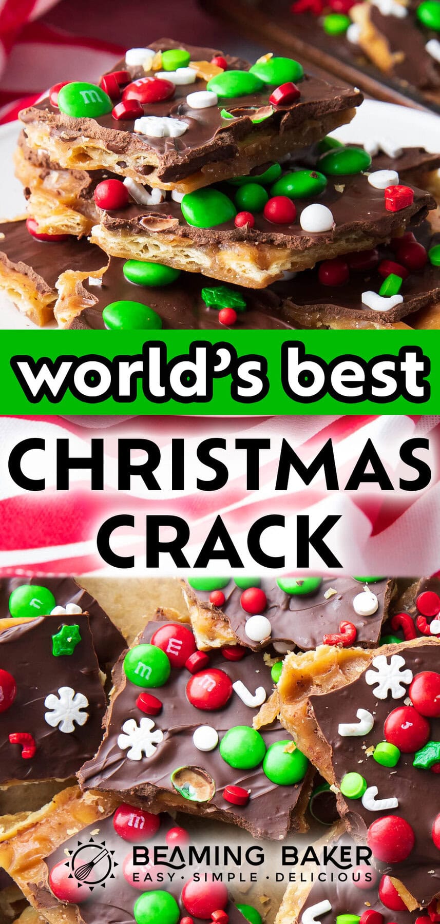 Christmas Crack Recipe with Saltines - Beaming Baker