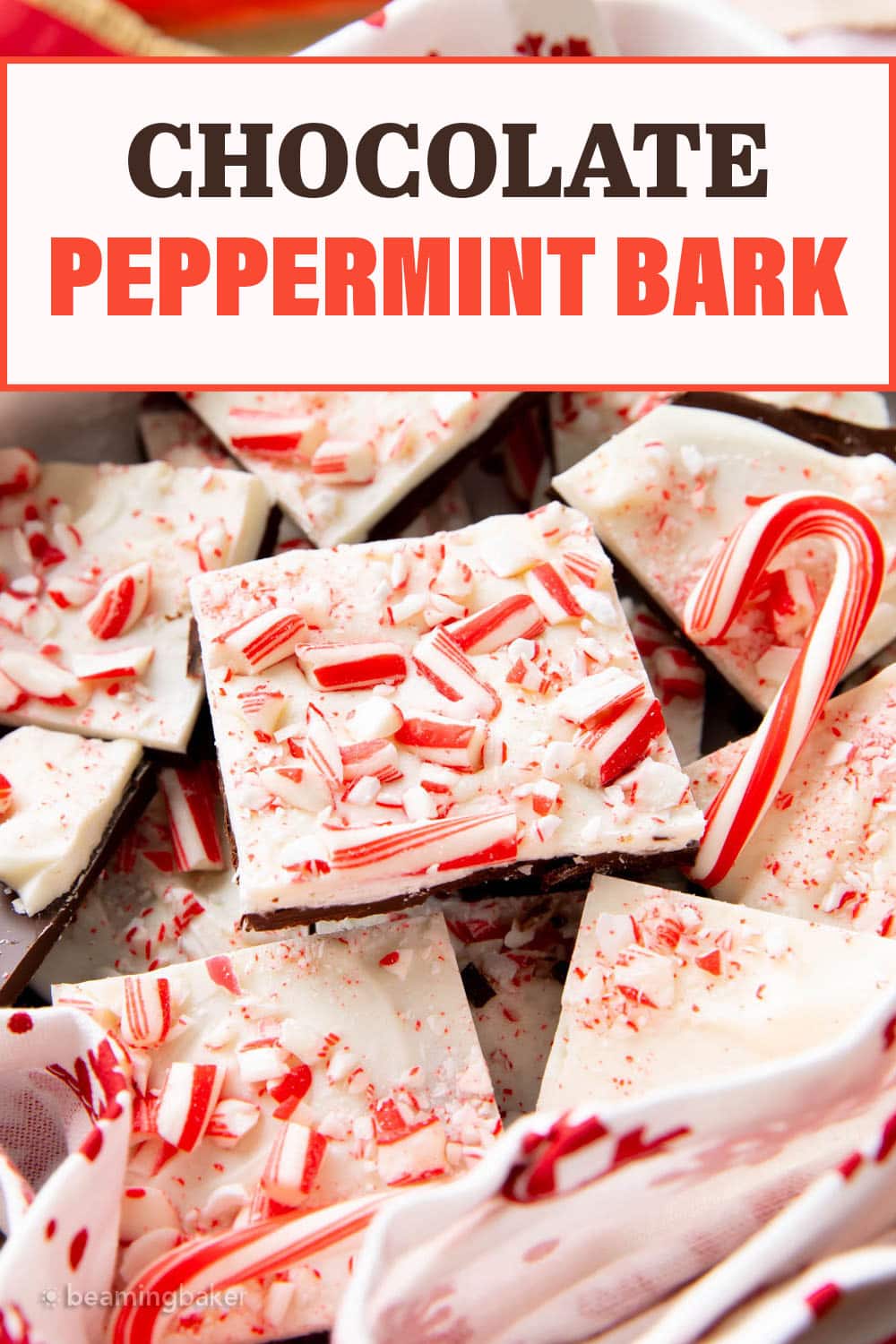 Double Chocolate Peppermint Bark Recipe - Beaming Baker