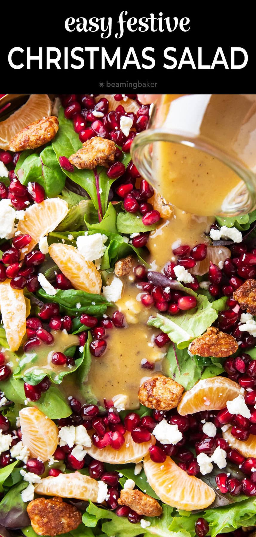 Best Christmas Salad with Pomegranate - Beaming Baker