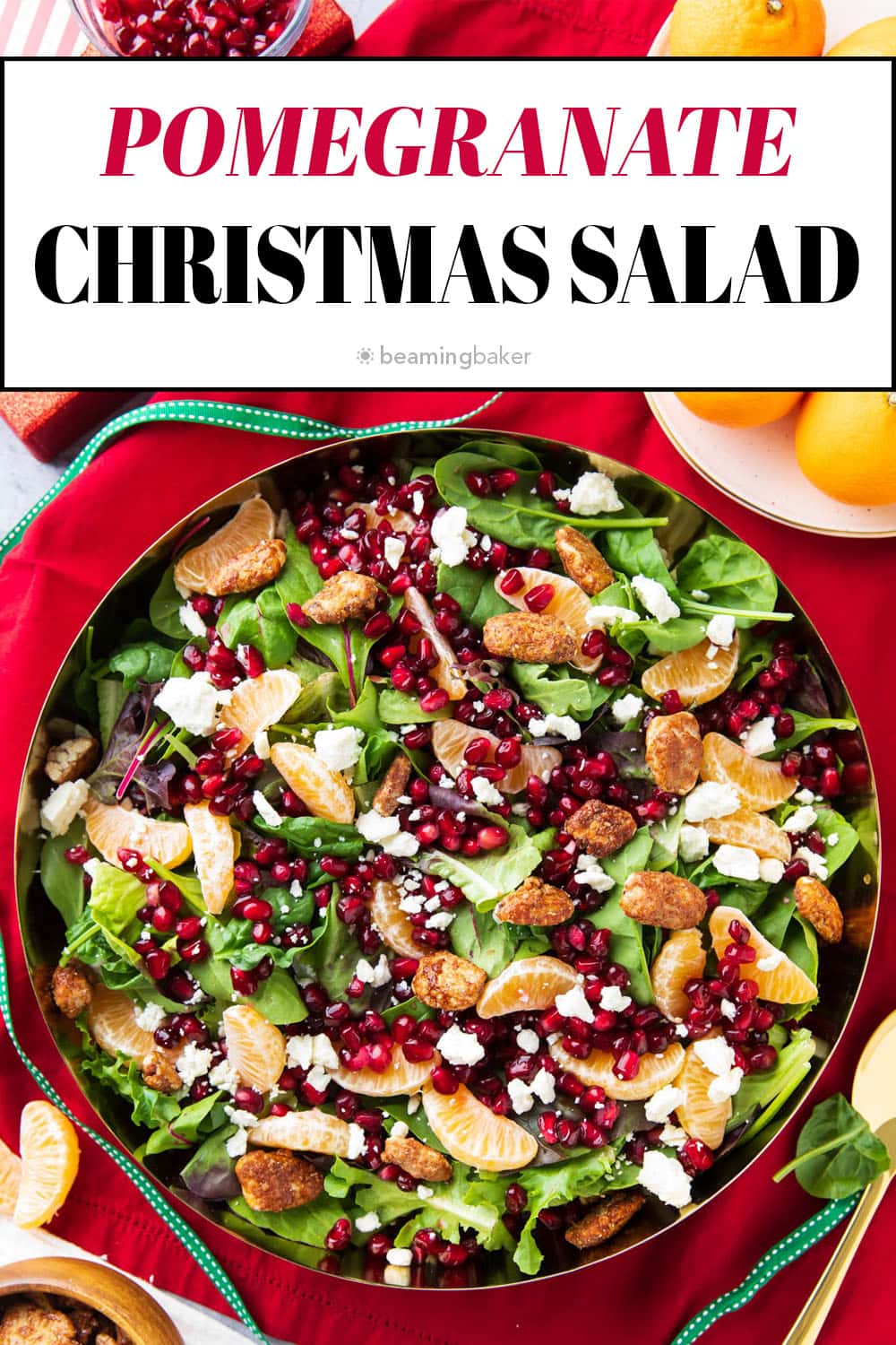 Best Christmas Salad with Pomegranate - Beaming Baker