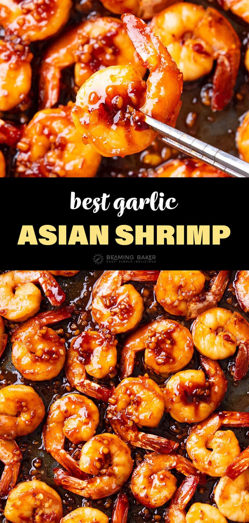 Asian Garlic Shrimp - Beaming Baker