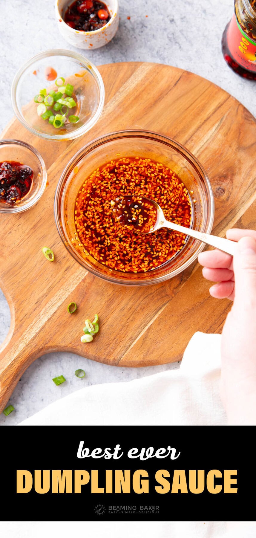 Easy Dumpling Sauce Recipe {Amazing!} - Beaming Baker