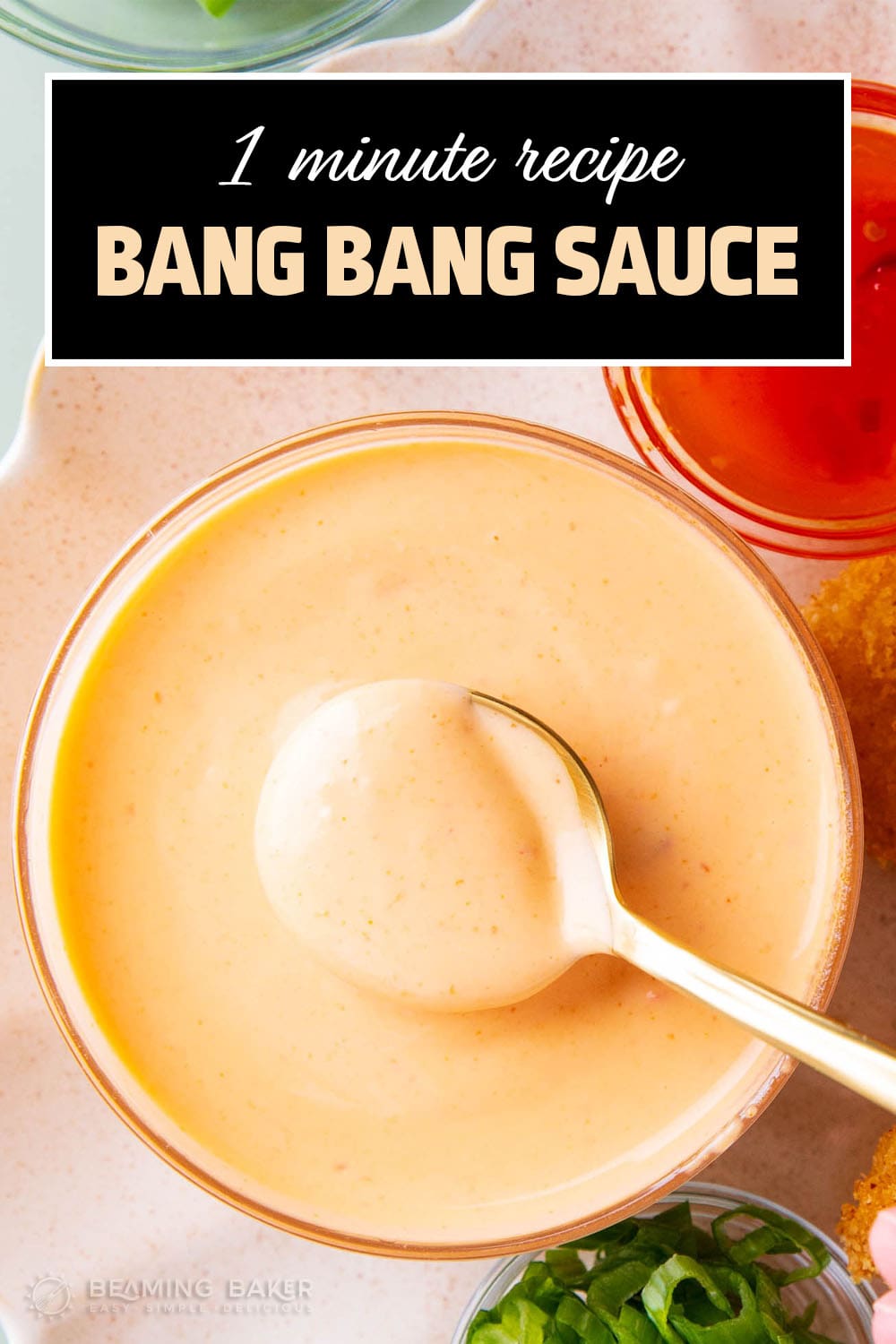 Bang Bang Sauce {1 Minute Recipe!} - Beaming Baker