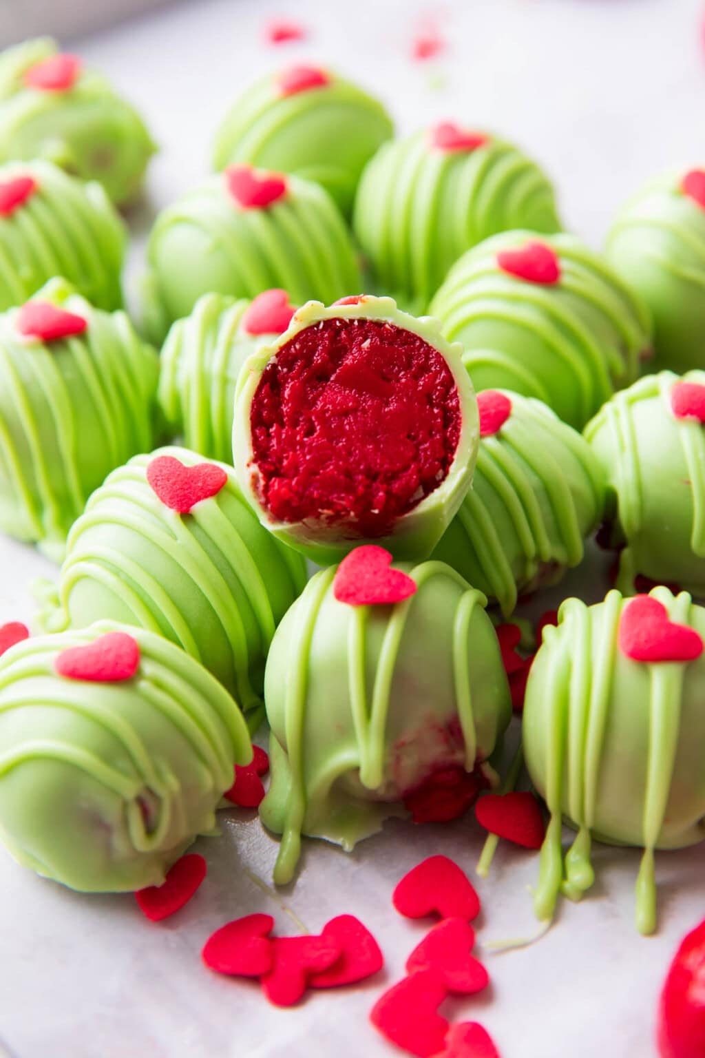 Grinch Oreo Balls - Beaming Baker