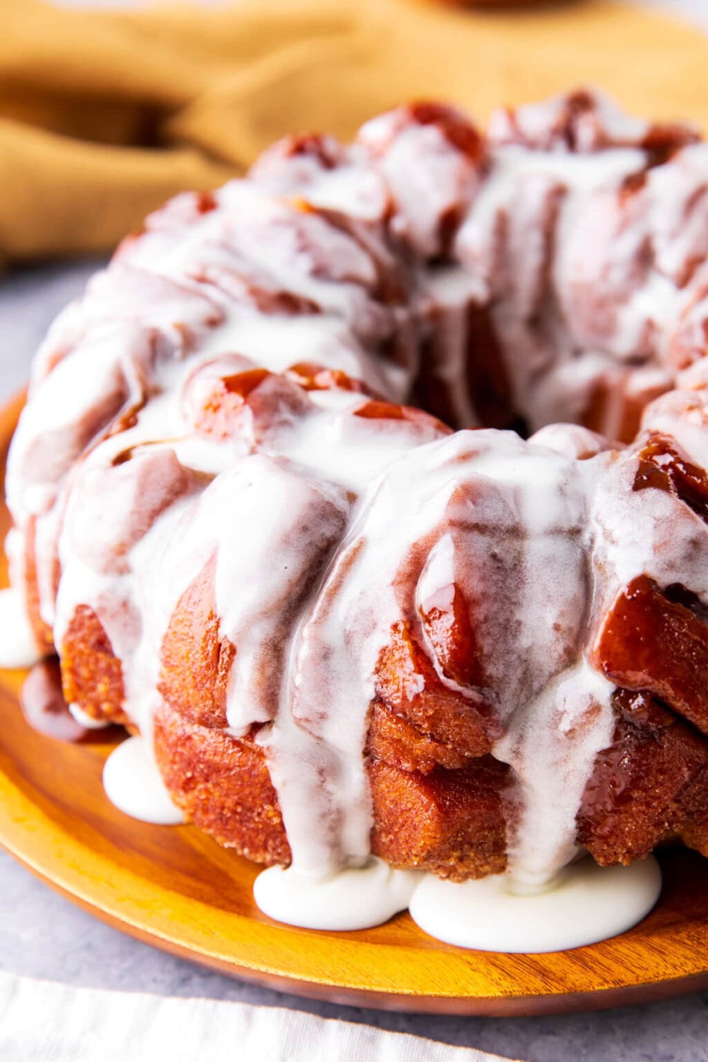 Easy Cinnamon Roll Monkey Bread - Beaming Baker