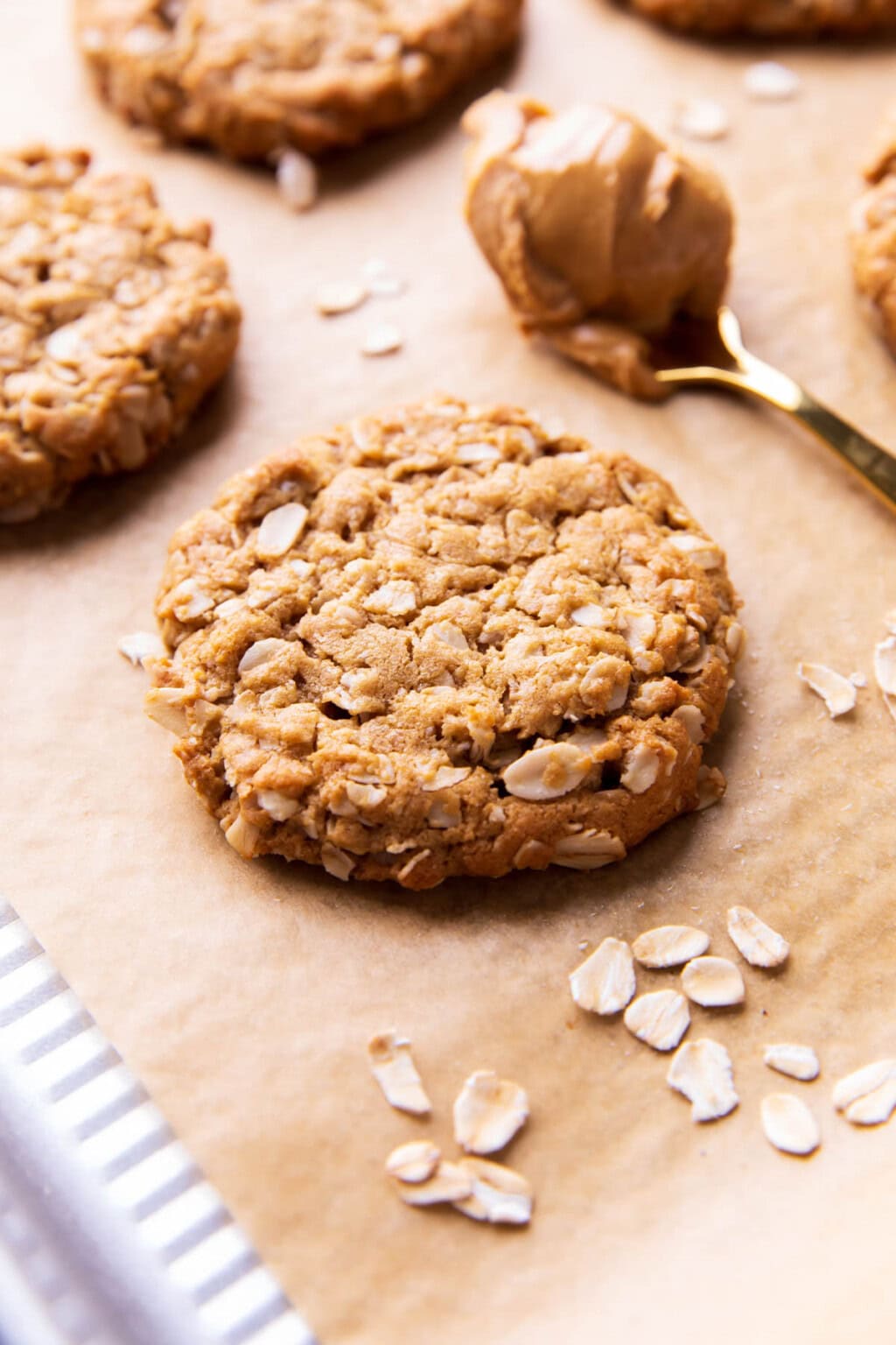 Easy Peanut Butter Oatmeal Cookies Recipe - Beaming Baker