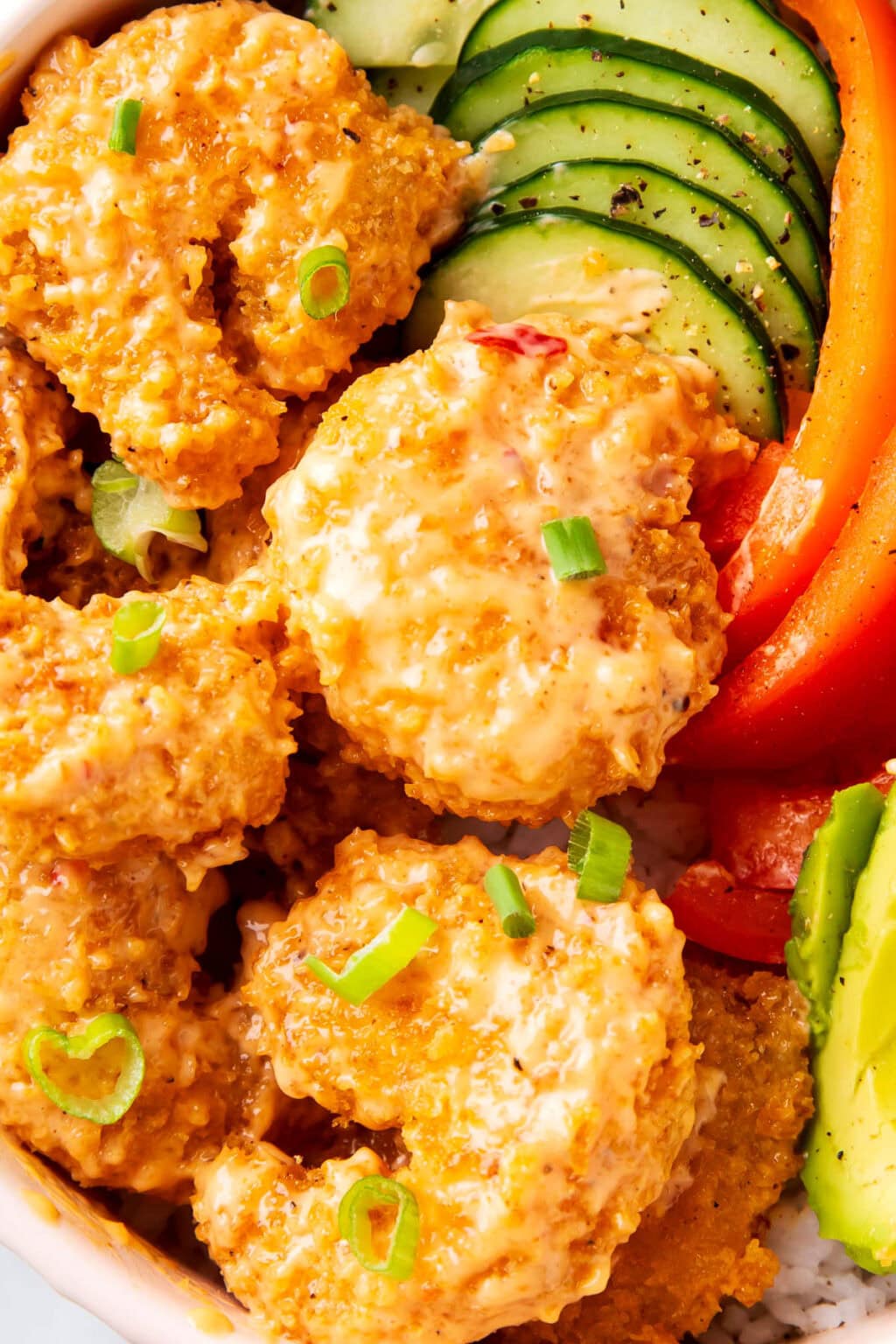Bang Bang Shrimp Bowl - Beaming Baker